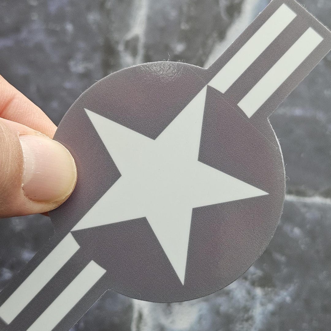 USAF Grey Roundel Sticker ,USAF Vinyl Sticker, United States Air Force ...