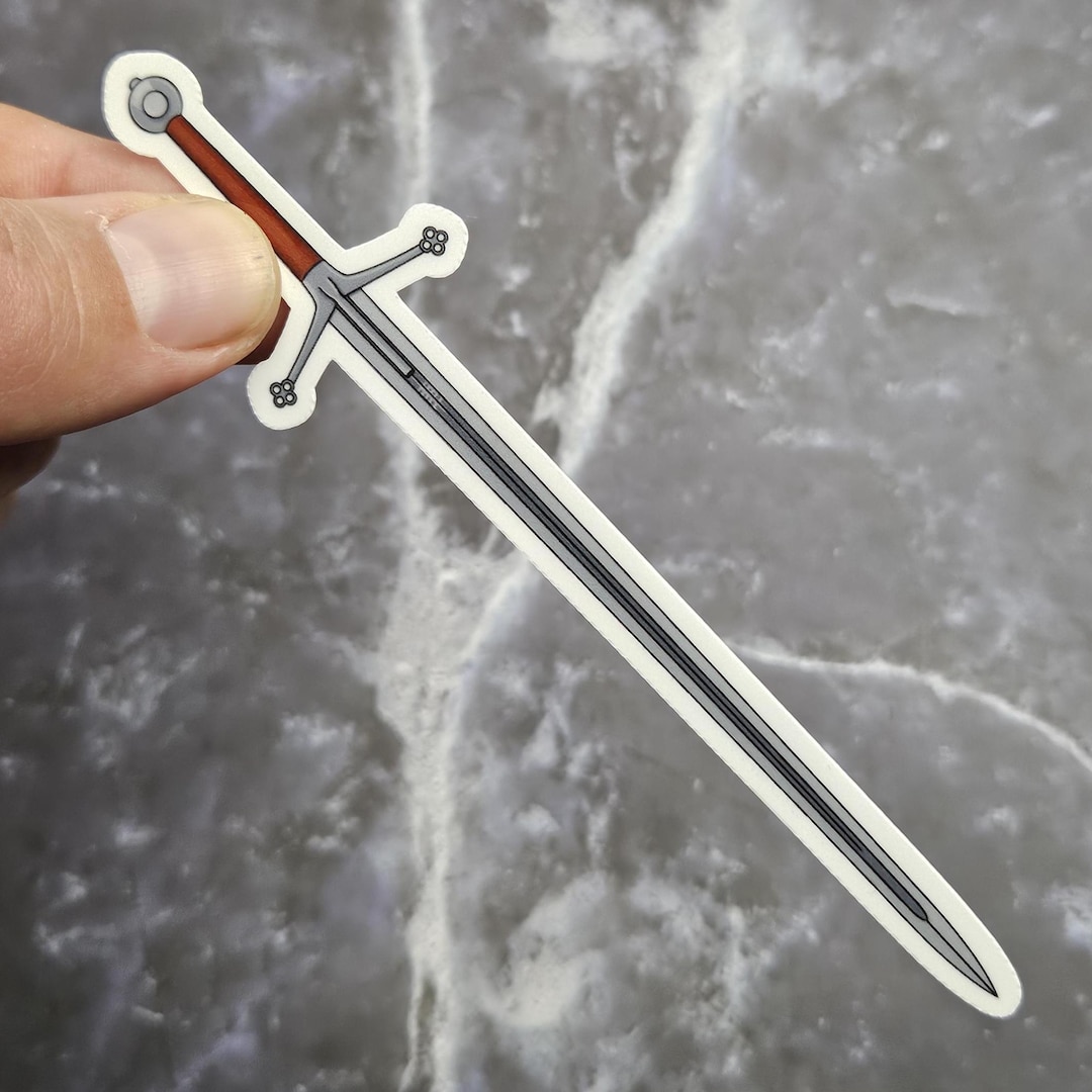 Claymore Sticker, Scottish Greatsword Vinyl Sticker, Sword Decal ...