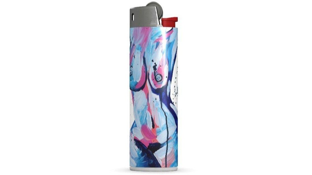 The Blue Naked Lady Lighter - Etsy