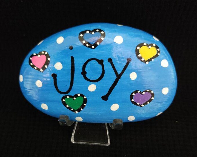 Joy Painted Rock - Etsy