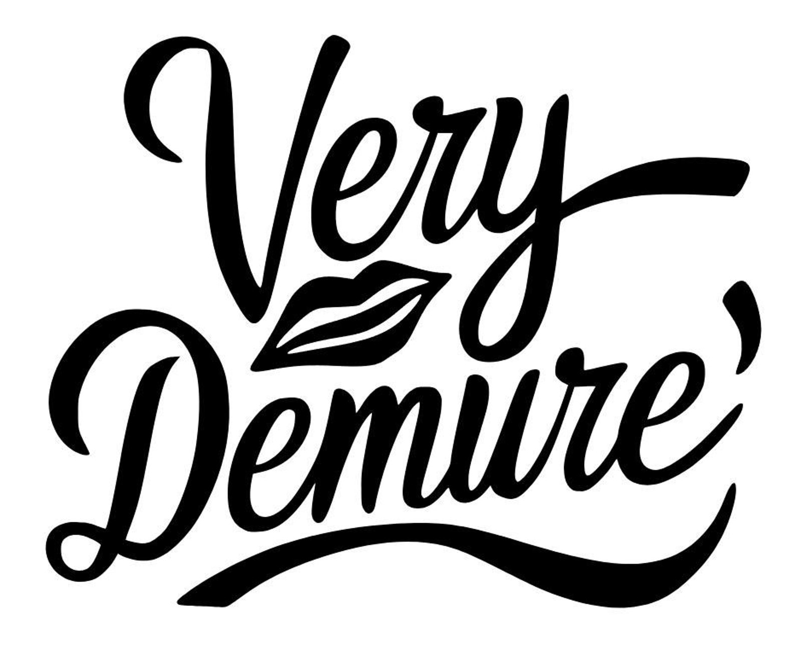 Very Demure SVG - Lipstick Line Drawing Cut File for Cricut, Silhouette ...