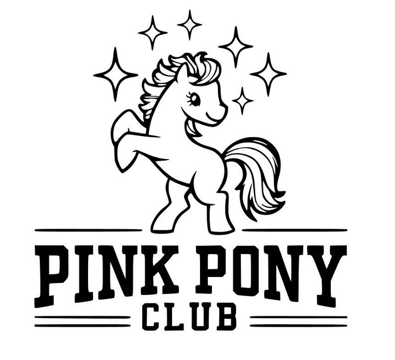 Pink Pony Club SVG Bundle | Cute Pony & Horse Cut Files for Cricut and ...
