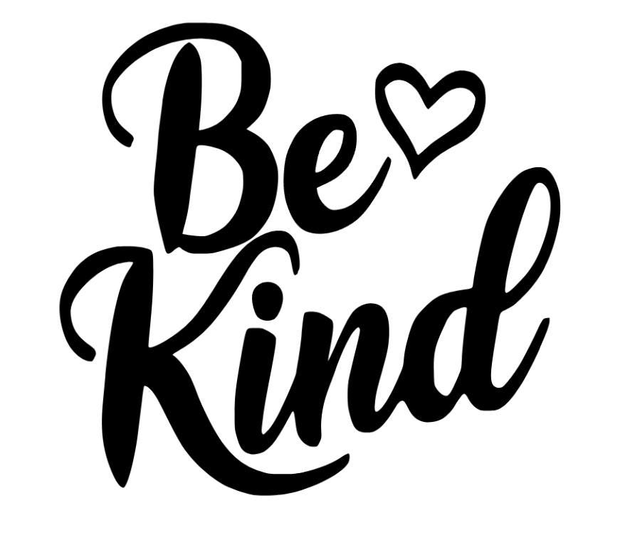 Be Kind SVG File - Heart Icon Cut File for Cricut, Silhouette ...