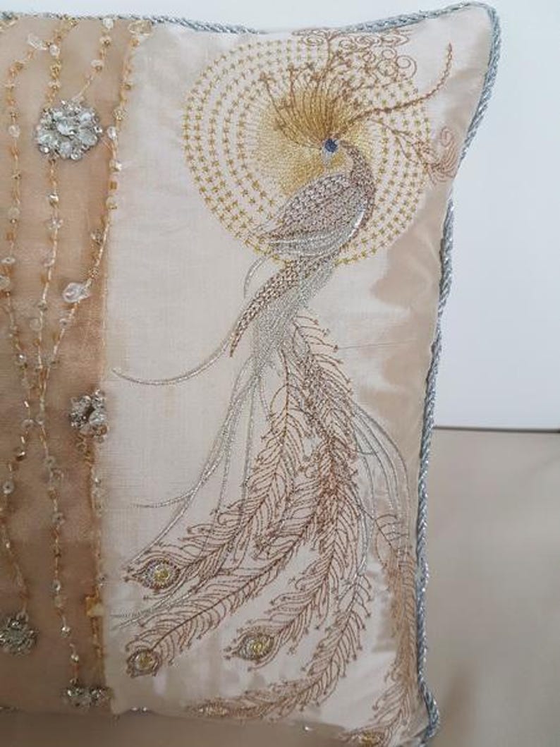 Mayil Machine Embroidery Designs Beautiful Peacock Bird - Etsy