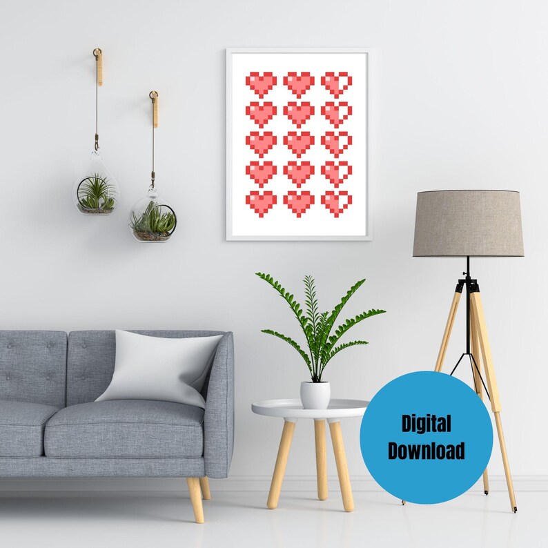 Pixel Art Wall Prints - Fun and Modern Digital Download | Retro 8-bit ...