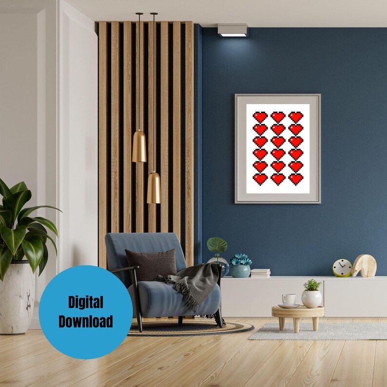 Pixel Art Wall Prints - Fun and Modern Digital Download | Retro 8-bit ...