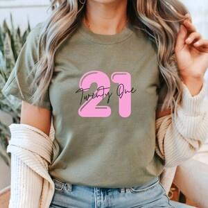 21st Birthday Shirt for Her, 21st Birthday Tshirt, 21 Birthday Shirt ...