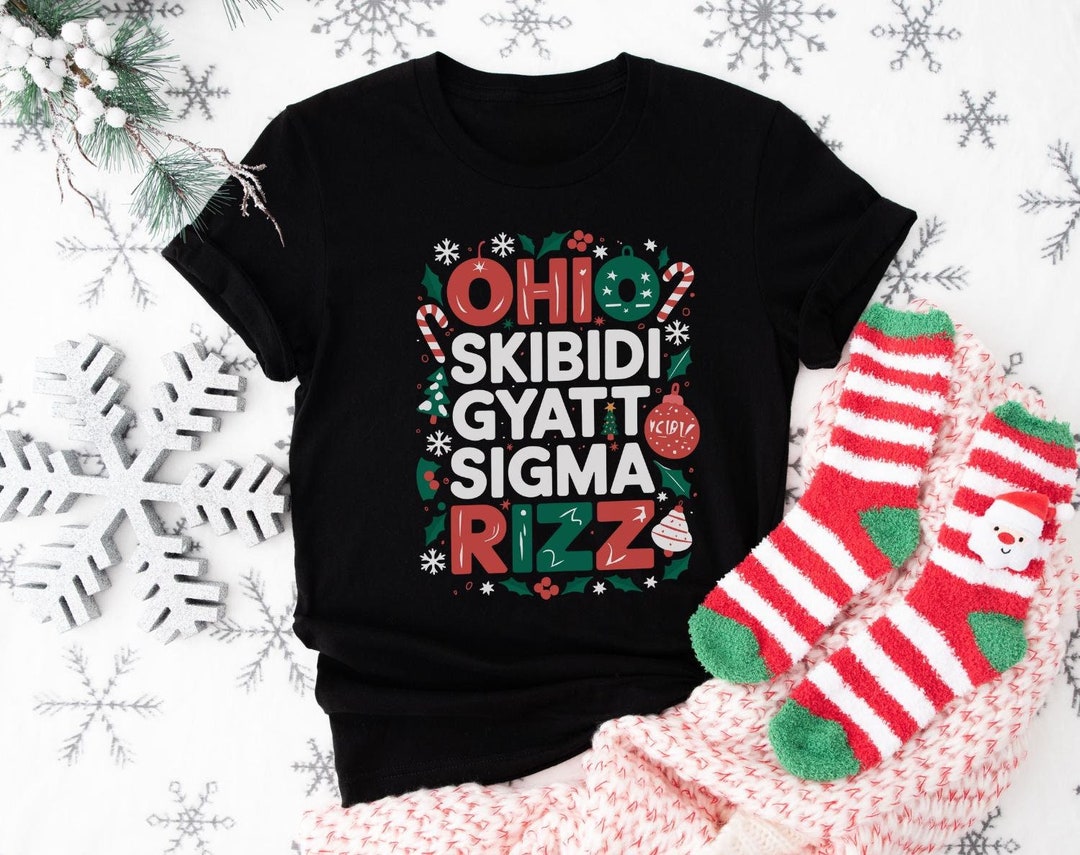 Ohio Skibidi Gyatt Sigma Rizz T-shirt, Funny Ohio Meme Shirt, Rizz Em ...
