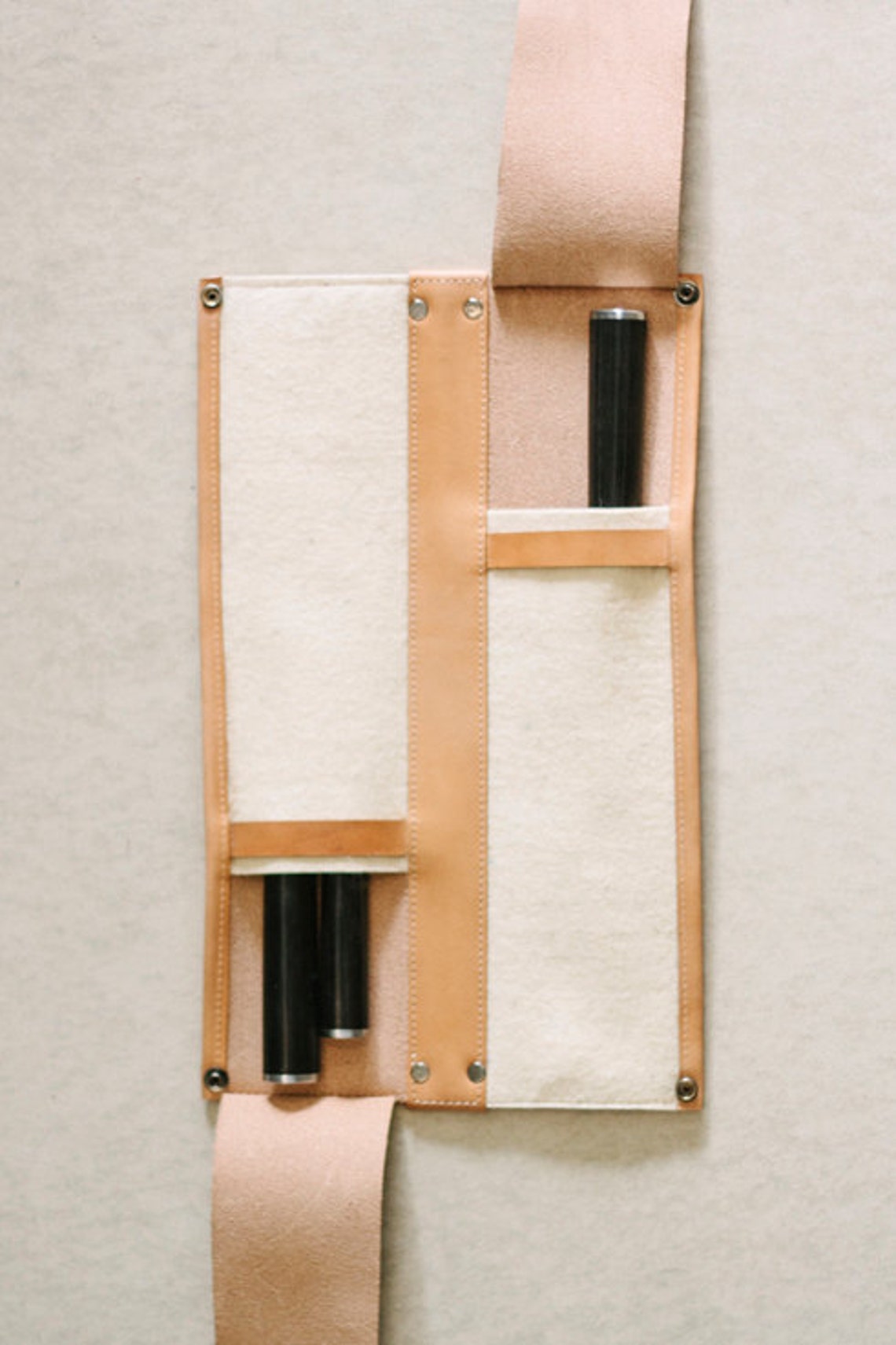 Leather Knife Case // 4 Knife Kit by Fullgive in Natural - Etsy