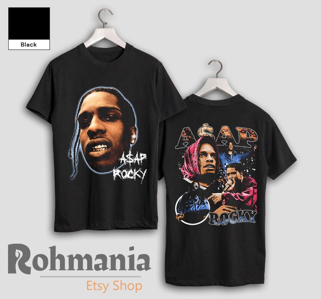 ASAP Rocky T Shirt, Rap Hip Hop Music Shirt, 90s Retro Personalized ...