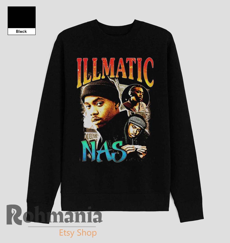 Nas Illmatic T-shirt: 90s Retro Rap Hip Hop Music Merch Shirt, Sweatshirts Hoodie - Etsy