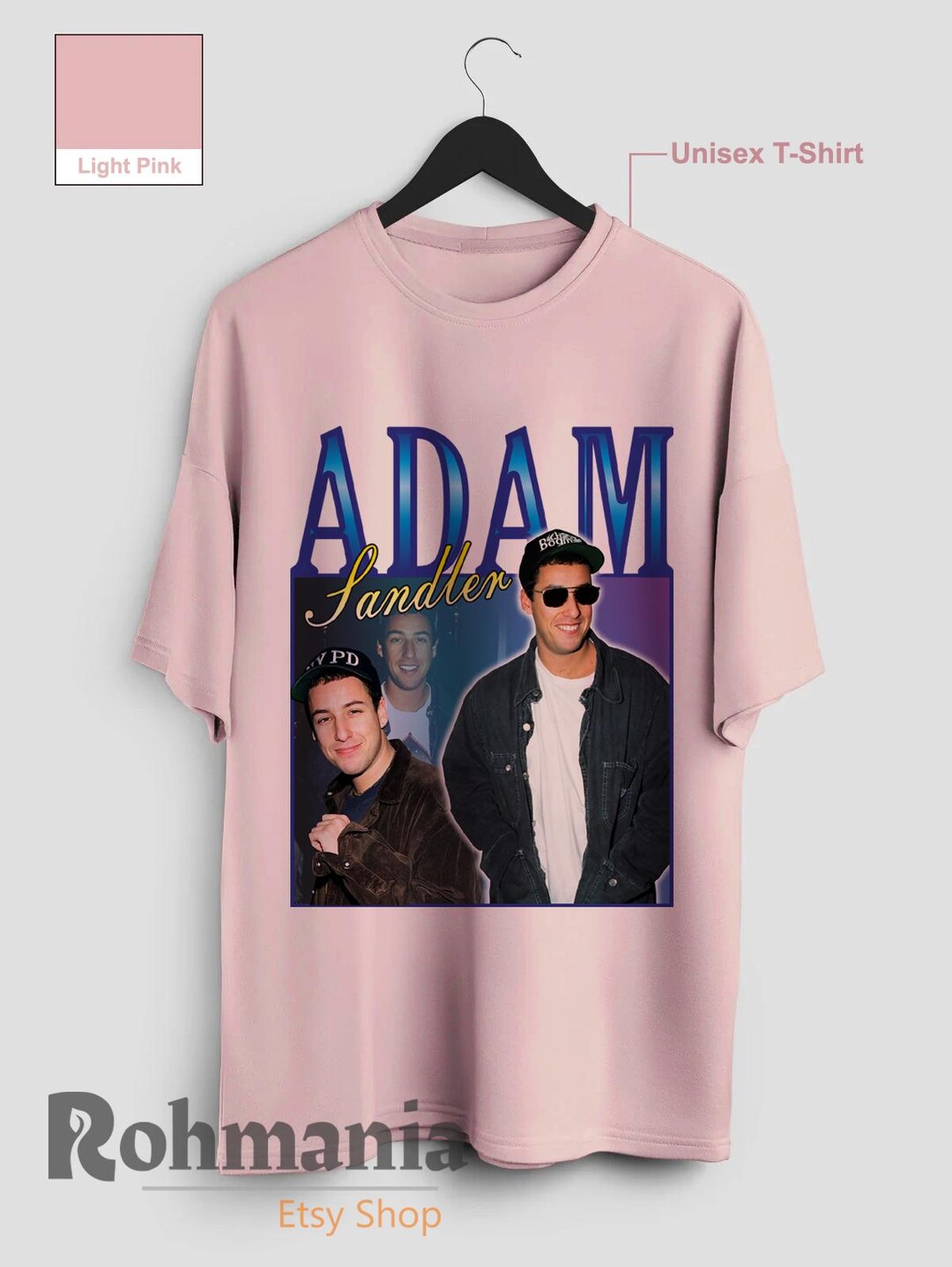 Adam Sandler T Shirt, Actor Movie & TV Show Merch Shirt, 90s Retro ...