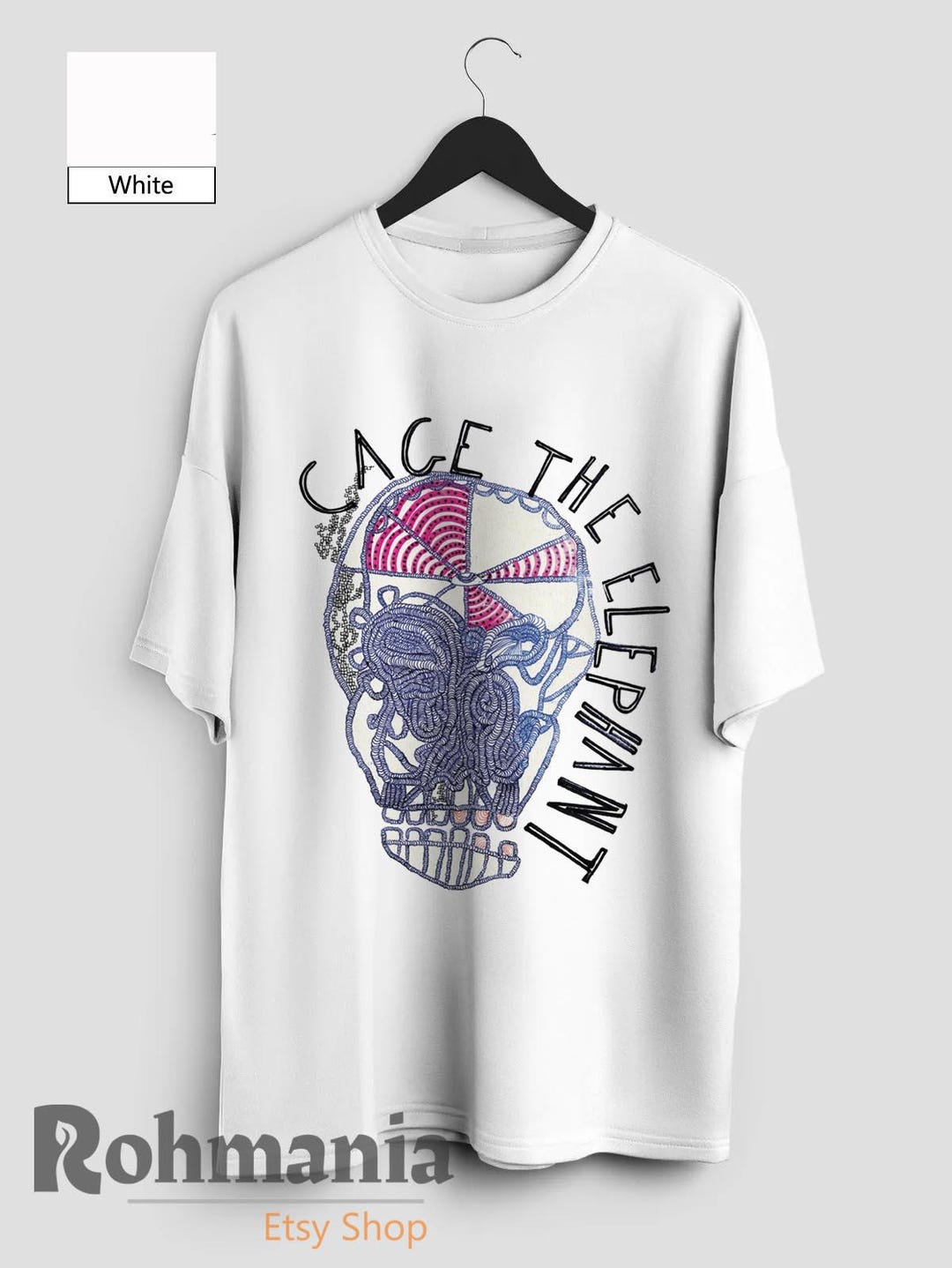 Cage the Elephant T Shirt, Rock Band Music Merch Shirt, Personalized ...