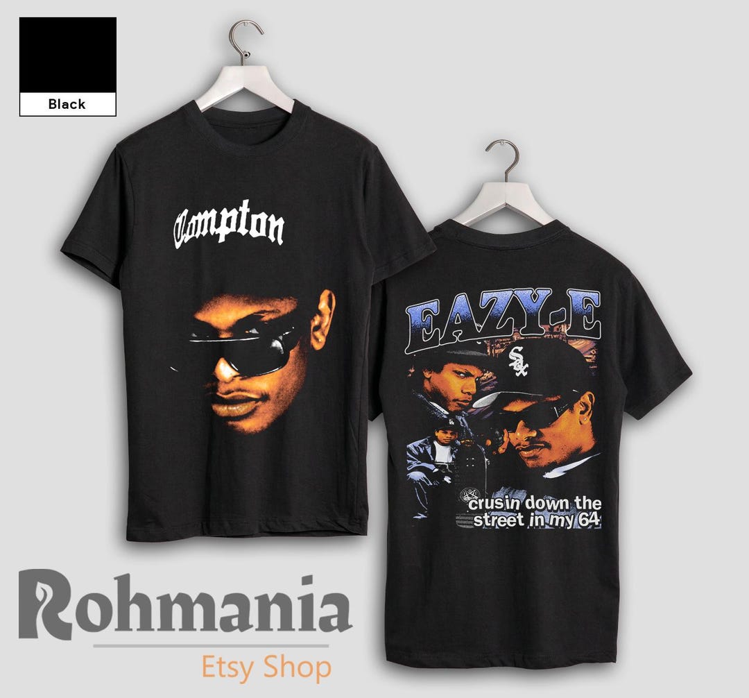 Eazy E T Shirt, Rap Hip Hop Music Merch Shirt, 90s Retro Personalized ...