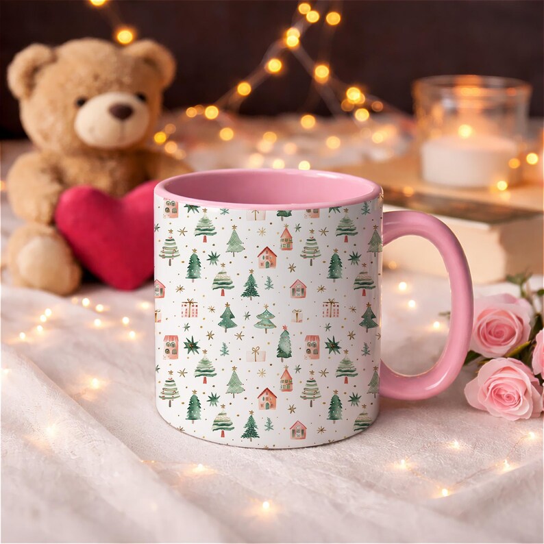 Mug Mockup for Canva Procreate PSD Smart Object, Valentine Coffee Cup ...