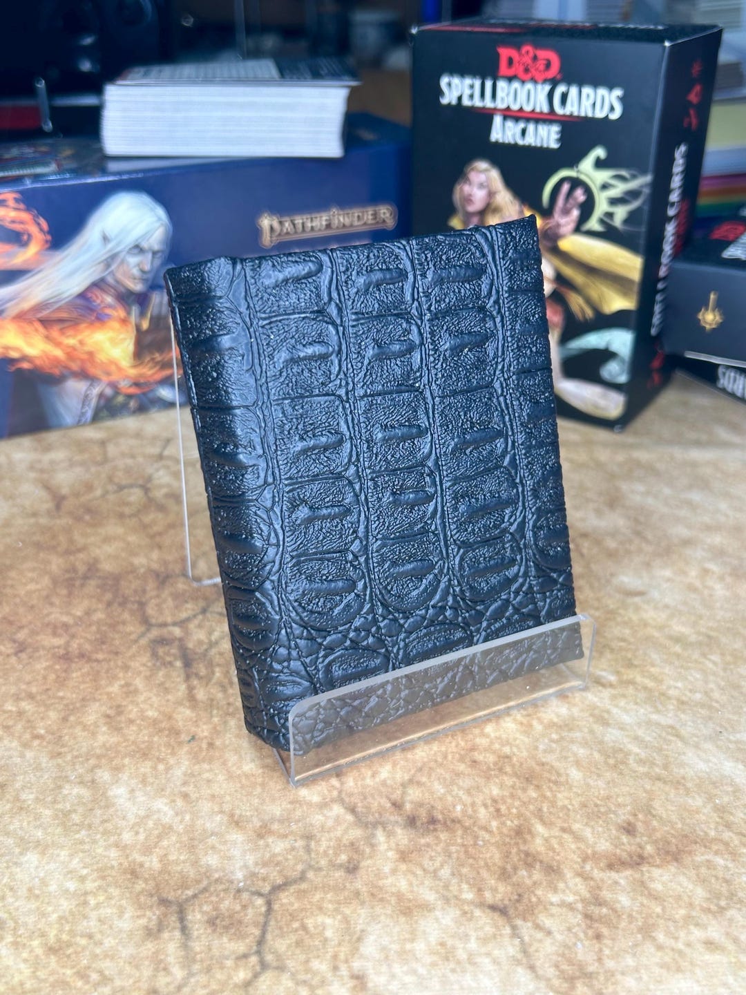 Faux Black Crocodile Skin 2 Inserts Mini Hardback Spellbook With 192 ...