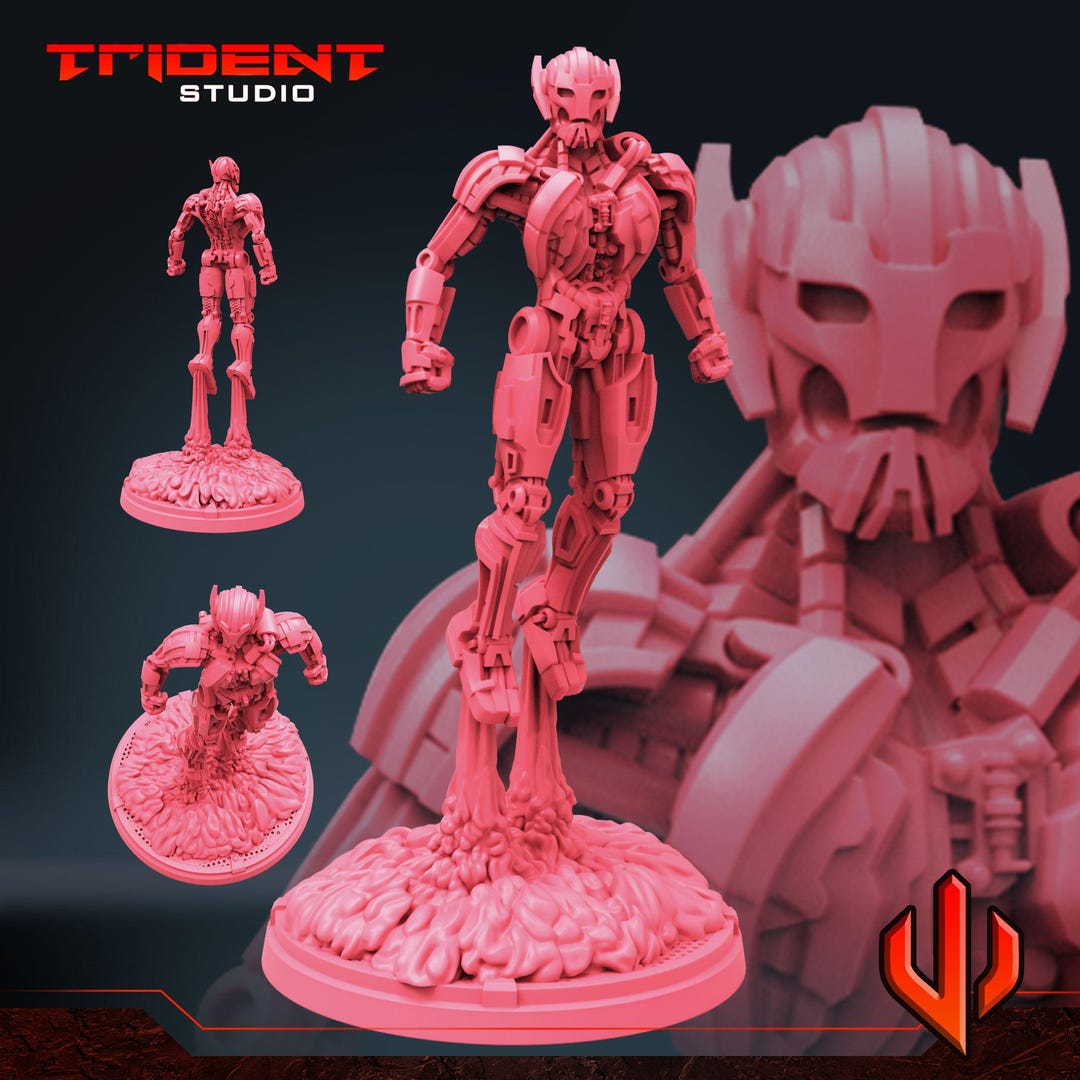 Evil Droid Drone 1 - 32mm, 40mm (MCP Scale), or 75mm Miniature, 16K ...