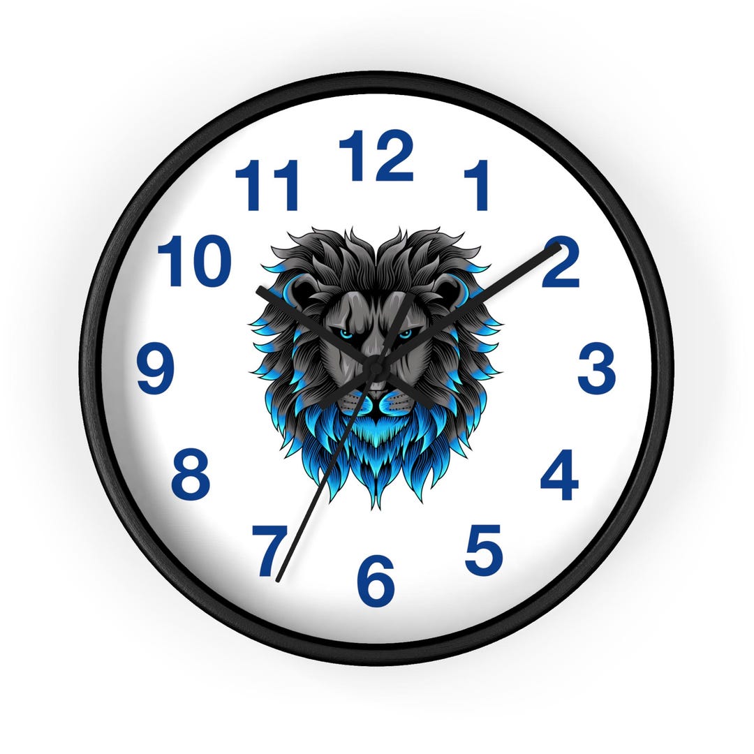 Majestic Lion Wall Clock | Predator Home Decor, Unique Gift, Animal ...