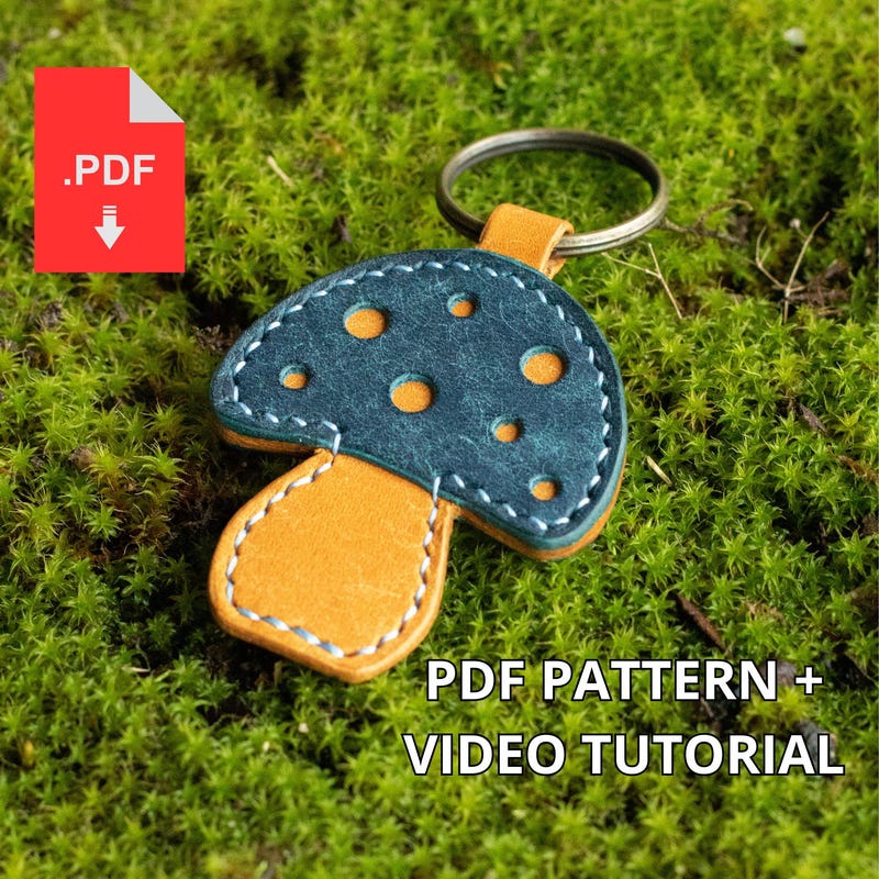 Leather Keychain Pattern - Etsy