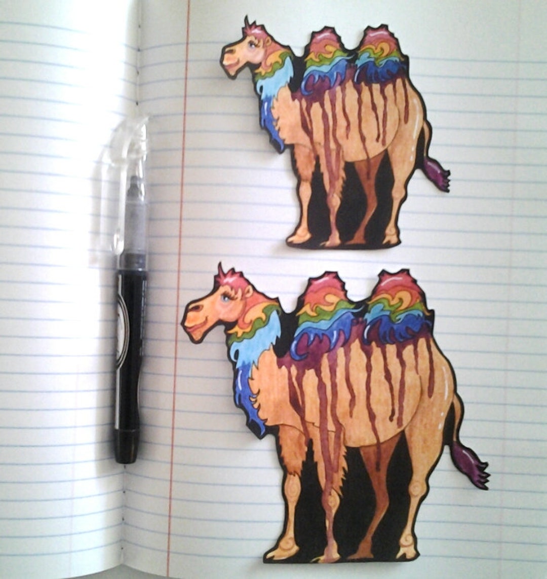 Camel Stickers Unique Hand Cut Art Stickers - Etsy