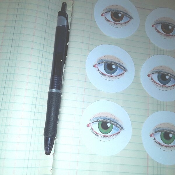 Eyes Sticker - Etsy
