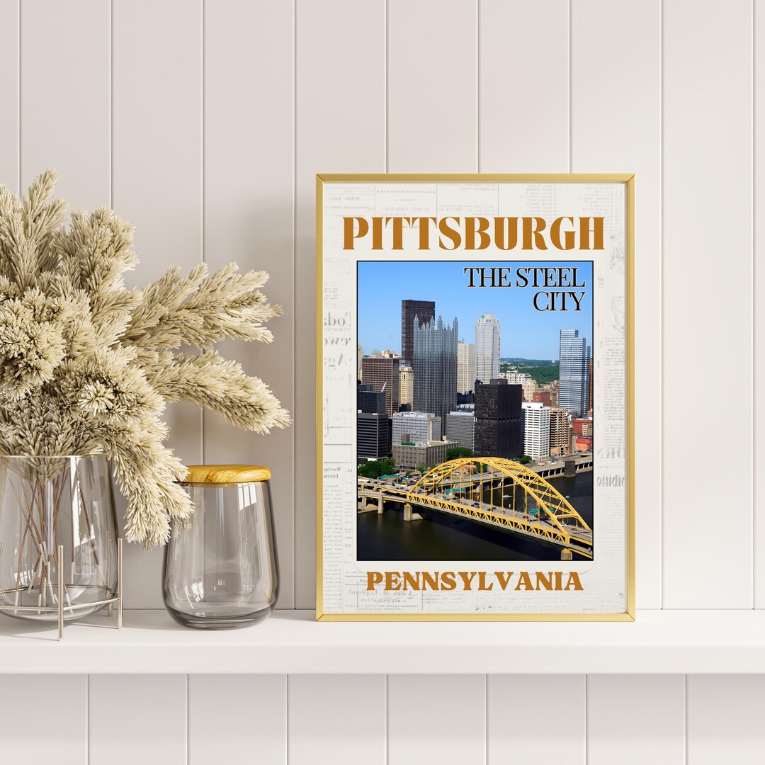Pittsburgh Poster | Picture of Pittsburgh Skyline |pittsburgh PA Pic ...