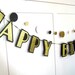Roaring Twenties Birthday Banner, Art Deco HAPPY BIRTHDAY Banner, Art ...