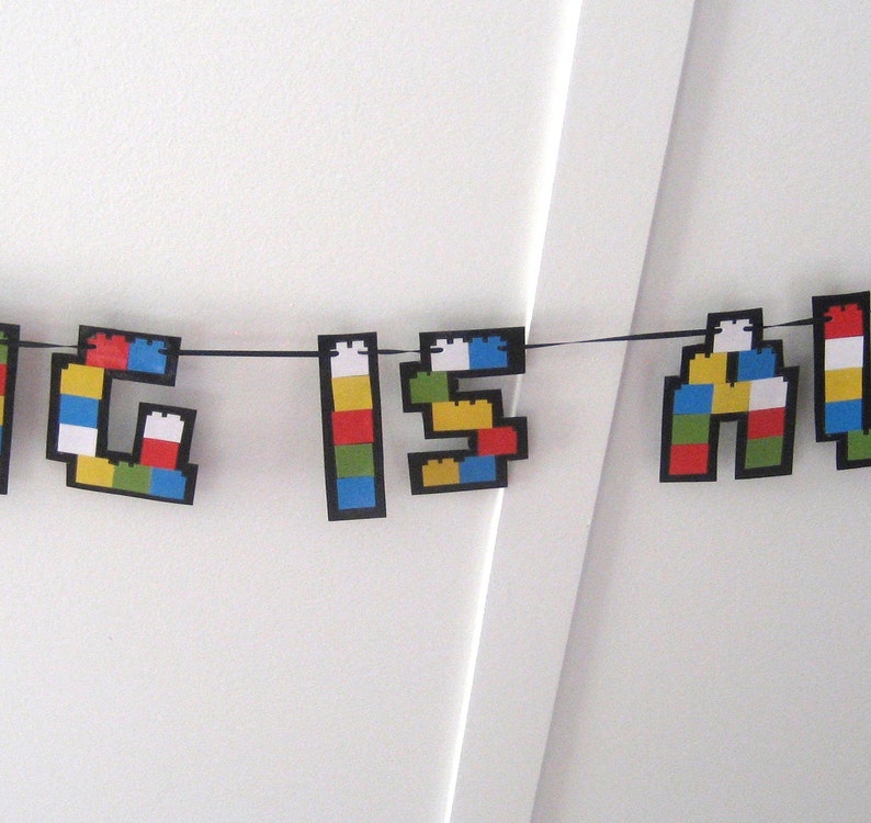EVERYTHING IS AWESOME Banner Everything is Awesome Birthday - Etsy