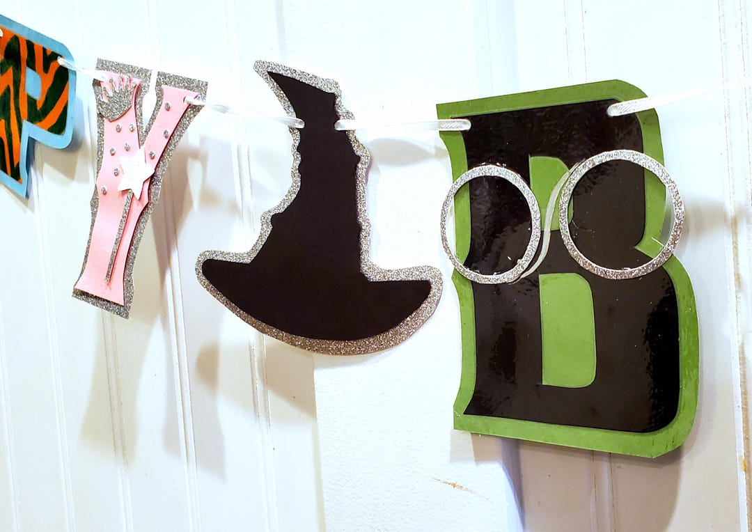 Wicked Birthday Banner, Wicked Banner, Wicked HAPPY BIRTHDAY Banner ...