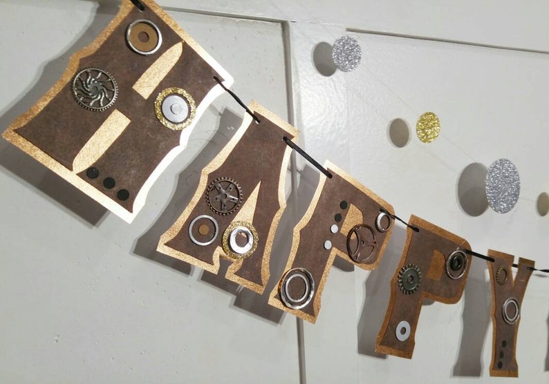 Steampunk Party Banner Steampunk Birthday Party Steampunk - Etsy
