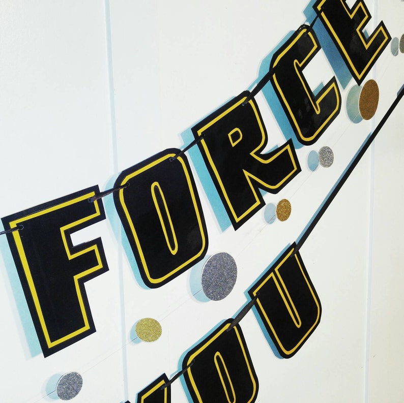 MAY the Force Be With YOU Banner Star Wars Day Banner Star - Etsy