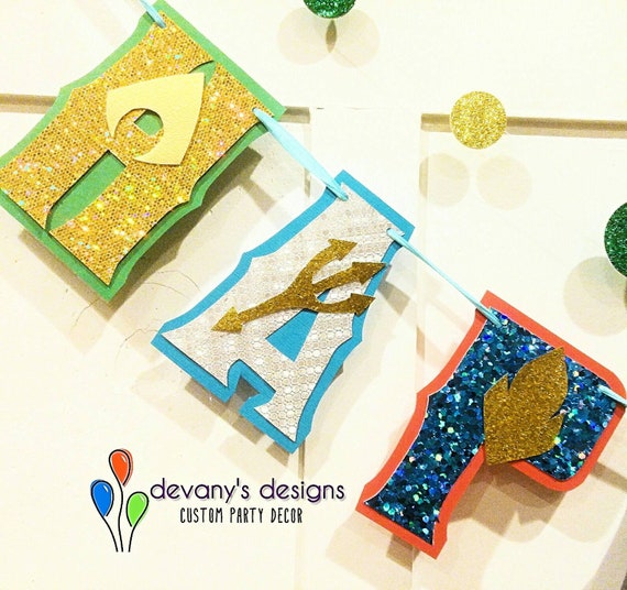 Aquaman Birthday Banner, Aquaman Banner, Aqua Man HAPPY BIRTHDAY Banner ...