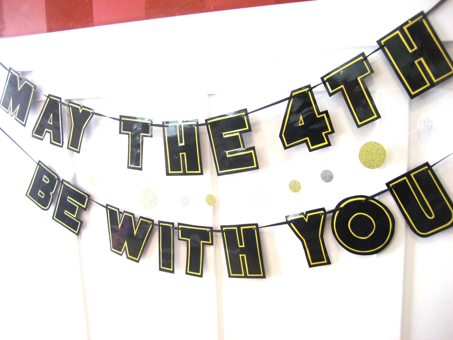 MAY the 4TH May the Fourth May the 4th Be With You Banner - Etsy