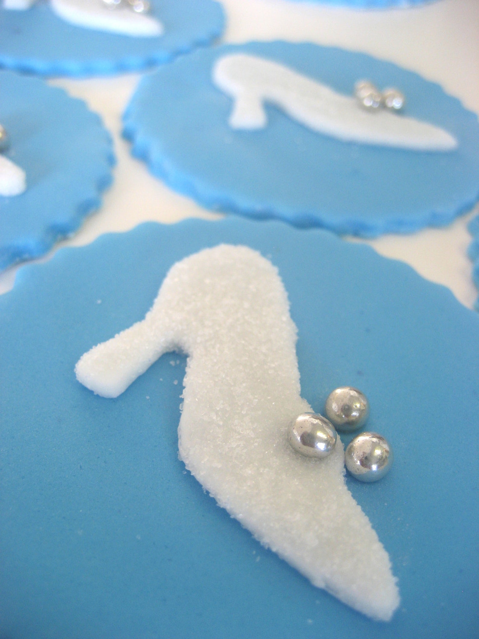 Glass Slipper Cupcake Toppers Edible Glass Slipper Cupcake - Etsy