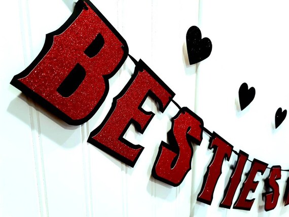BESTiES BEFORE TESTES Banner, Galentines Day Banner, Anti Valentine's ...