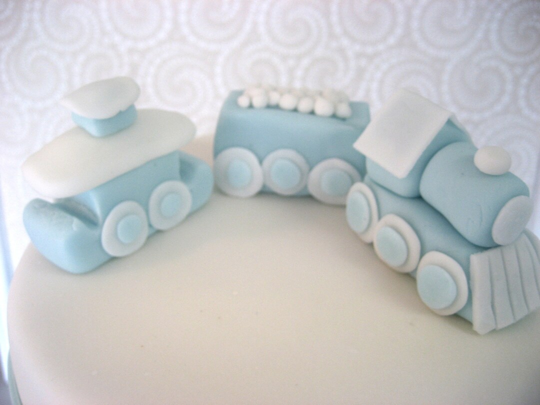 TRAIN Cake Topper, Edible Train Cake Topper, Train Engine Birthday Cake ...