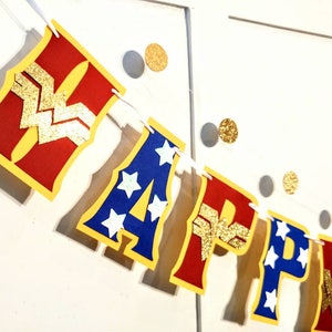 Woman Birthday Banner, Wonder Banner, Woman HAPPY BIRTHDAY Banner ...