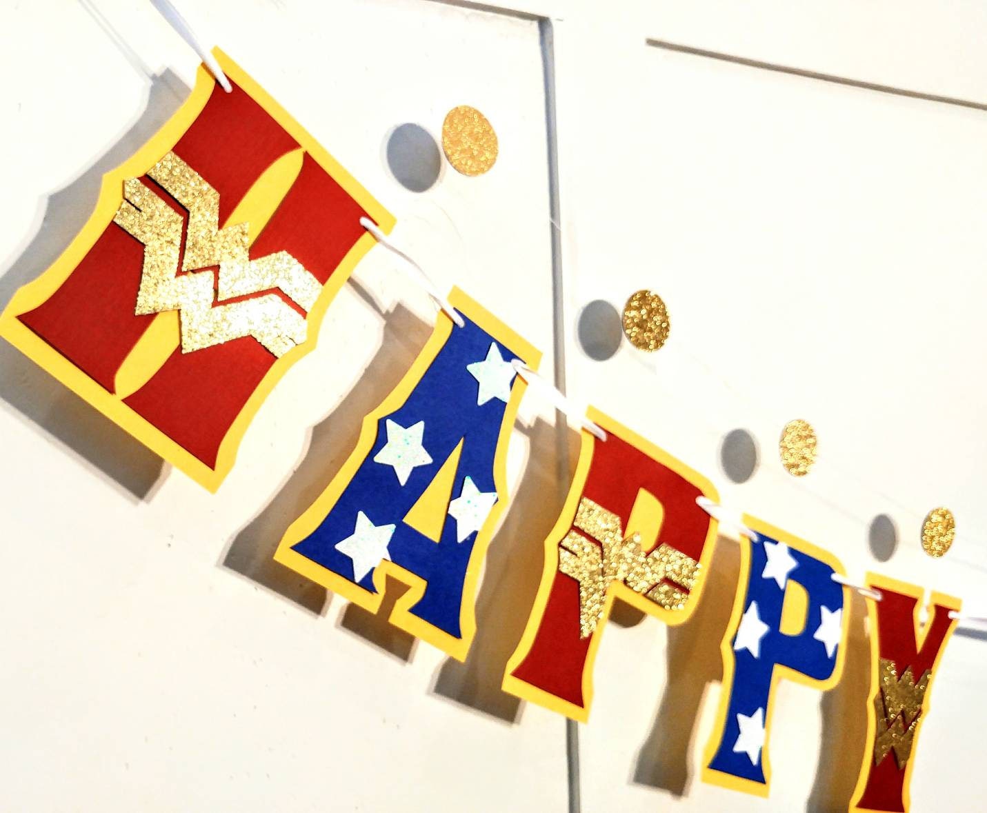 Woman Birthday Banner Wonder Banner Woman HAPPY BIRTHDAY - Etsy