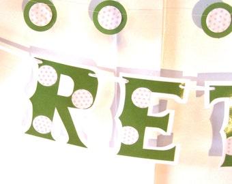 Golf Retirement Banner - Etsy