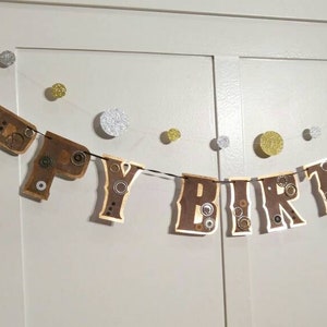 Steampunk Party Banner, Steampunk Birthday Party, Steampunk Decor ...
