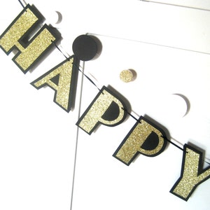 Roaring Twenties Birthday Banner, Art Deco HAPPY BIRTHDAY Banner, Art ...