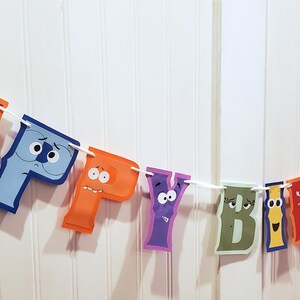 Inside Out Birthday Banner, Emotions Birthday Banner, Joy Sadness ...