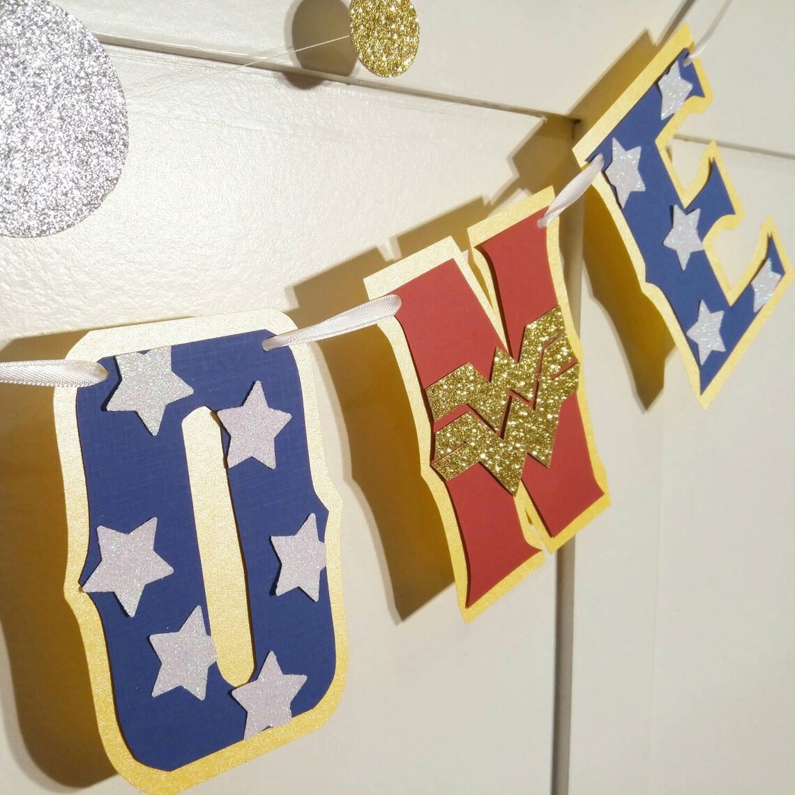 Wonder Woman Highchair Banner Wonder Woman First Birthday - Etsy