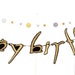 Elvish Birthday Banner, Hobbit Birthday Decor, Script Banner ...
