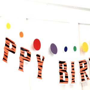 Tigger Birthday Banner, Tiger Birthday Decor, Winnie the Pooh Birthday ...