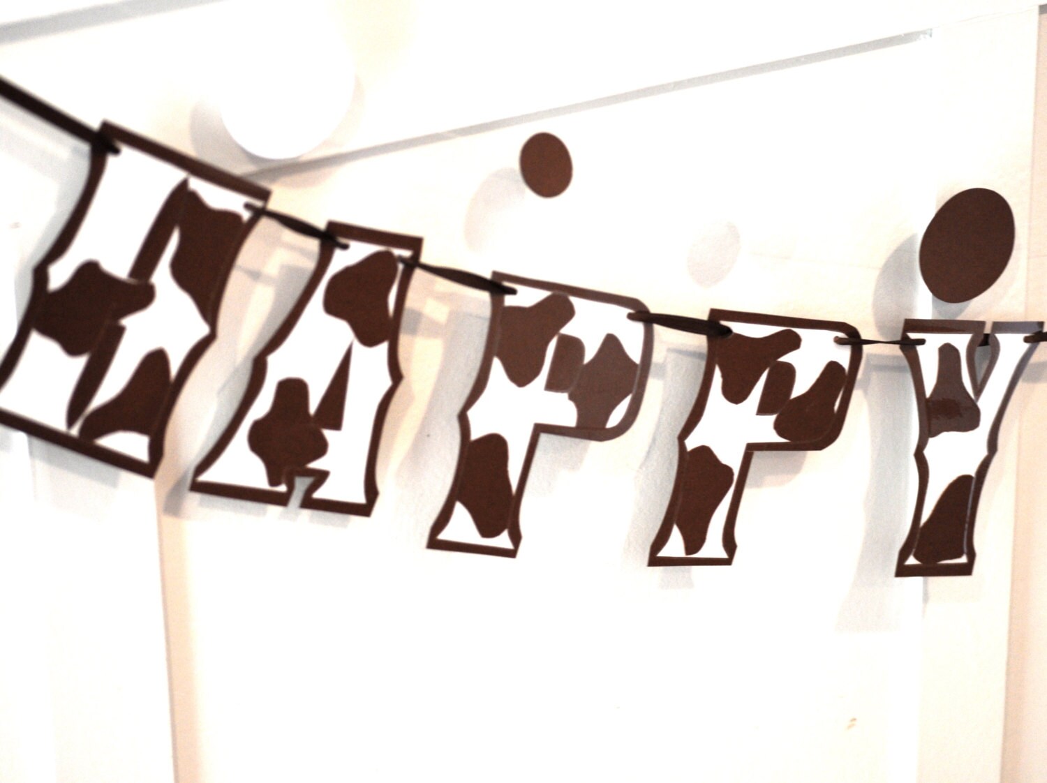 Cow Print Birthday Party Banner Cow Birthday Decor Cow | Etsy