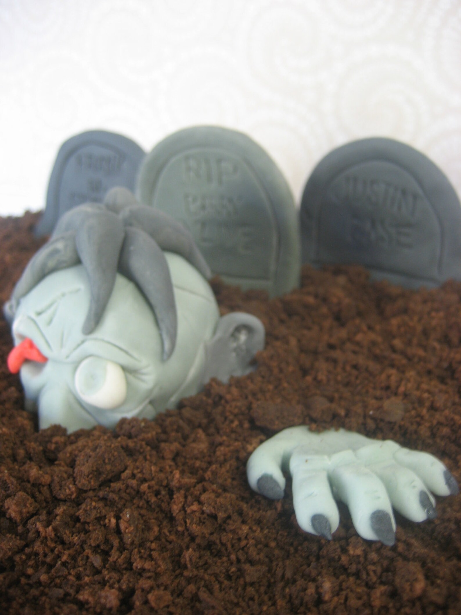 The Walking Dead Cake Topper, Zombie Cake Topper, Halloween Cake Topper ...