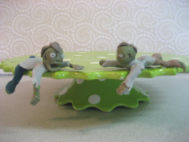 Zombie Cake Toppers ZOMBIE Wedding ZOMBIE Party Decor - Etsy