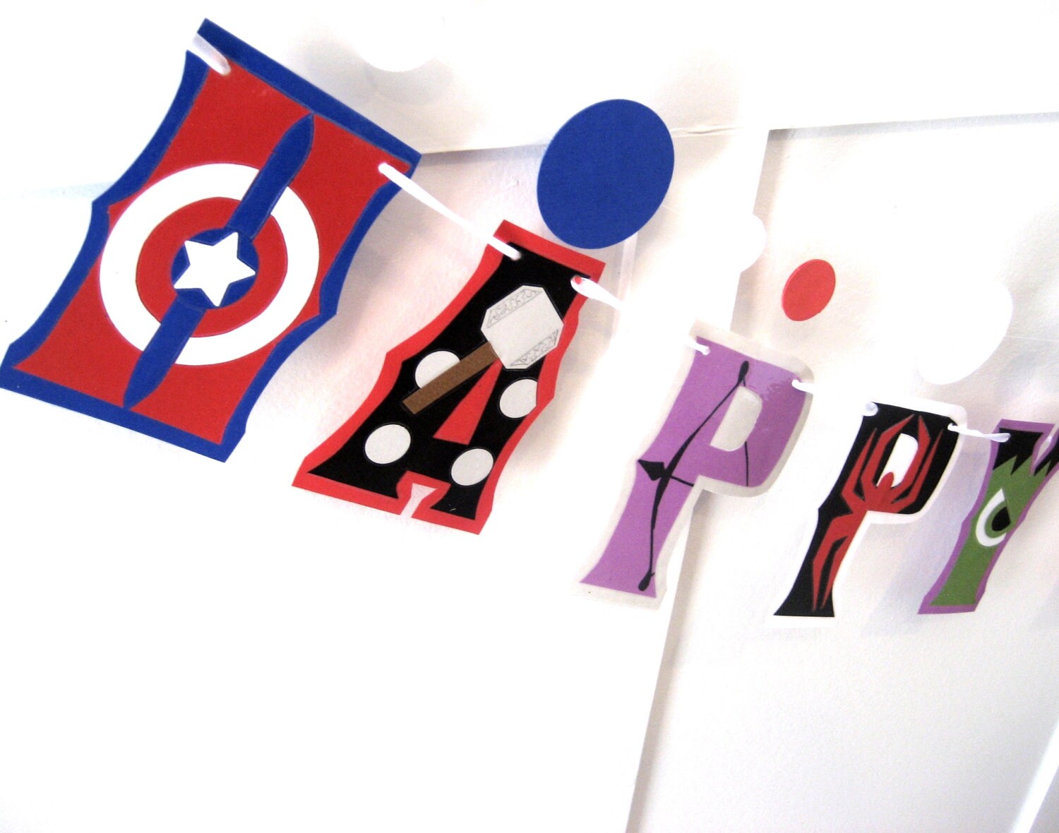 Superhero BIRTHDAY Banner HAPPY BIRTHDAY Banner Super Hero | Etsy