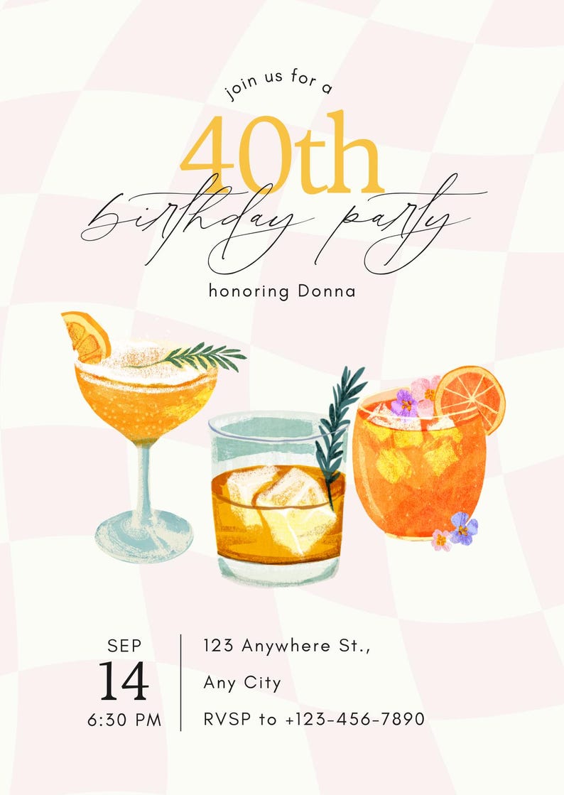 Spunky Birthday Invitation - Etsy